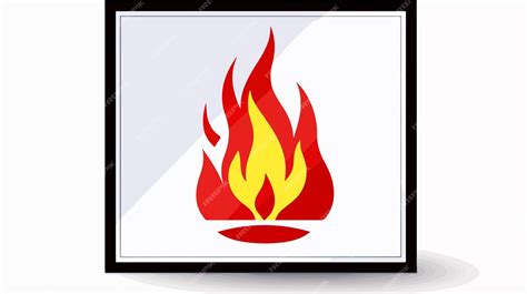 Ilustración Del Signo De Las Sustancias Inflamables Vector Premium