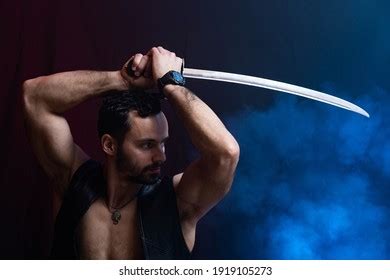 Muscular Man With Sword Images Stock Photos D Objects Vectors Shutterstock