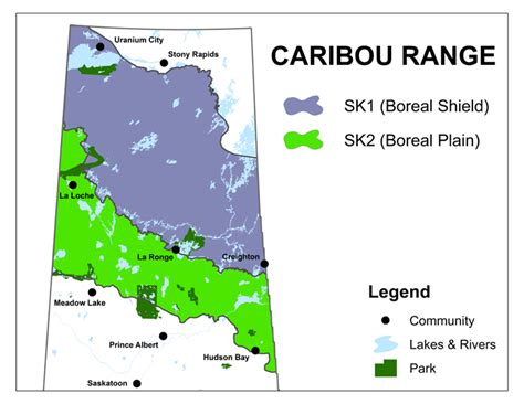 Woodland Caribou Range