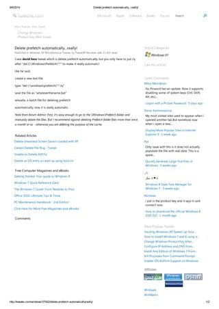 Delete Prefetch Automatically PDF