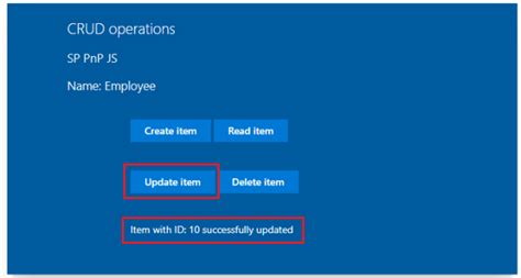 Sharepoint Framework Crud Operations Using Sp Pnp Js