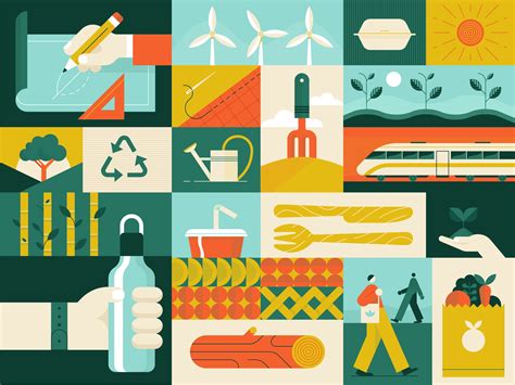 Sustainability By Makers Company On Dribbble Colorful Recycling