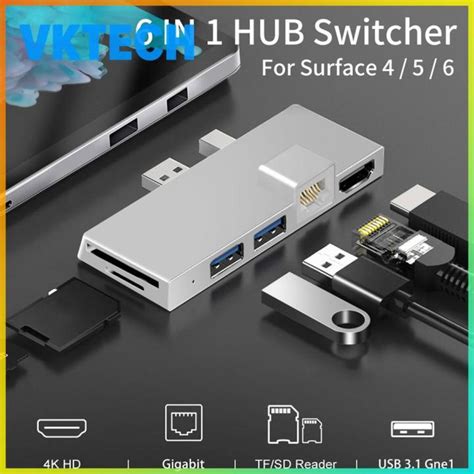 For Surface Pro Docking Station In Hub With Hdm Compatible Rj Lazada Ph