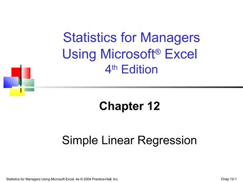 Simple Linear Regression Ppt