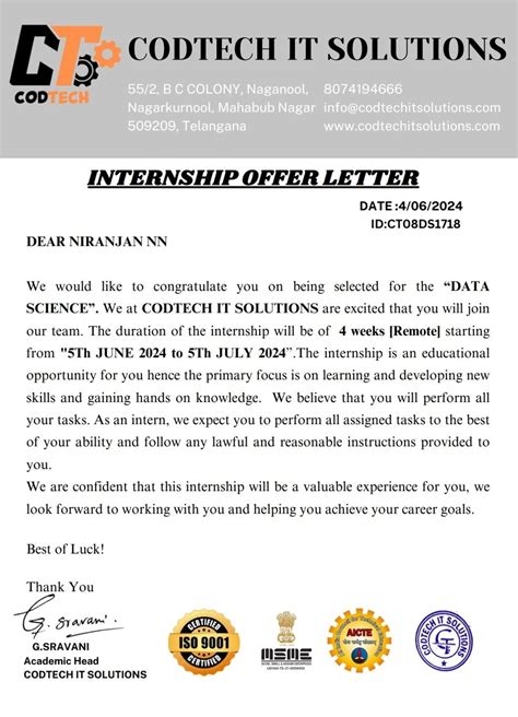 niranjan nn on linkedin codtech snsinstitution snsdesignthinking designthinkers