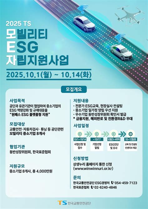 Ts 동반성장위 모빌리티 중소기업 Esg 경영 맞춤 지원 사업 추진 [한국철도일보] 네이버 블로그