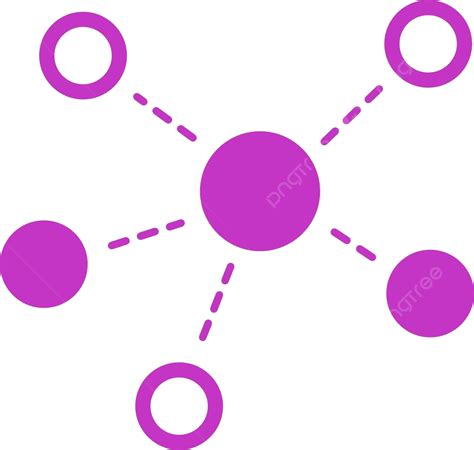 virtual links icon distribution object diagram vector distribution