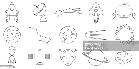 Outer Space Astronomy Icon Set Editable 2pt Stroke High Res Vector Graphic Getty Images