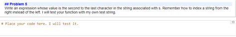 solved problem 5 write an expression whose value is the