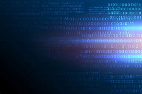 Futuristic Binary Code Numbers Digital Data Background Free Vector Consumer Data Coding Binary