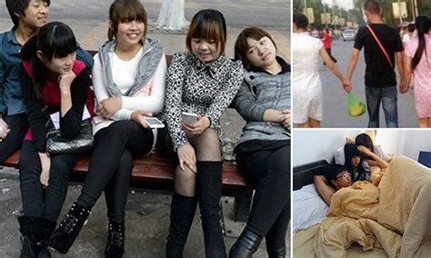 Chinese City Where It S Normal For Several Girls To Share Boyfriend Daily Mail Online
