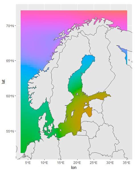 Ggplot2 Adding The Coastline Over Plot In R Stack Overflow