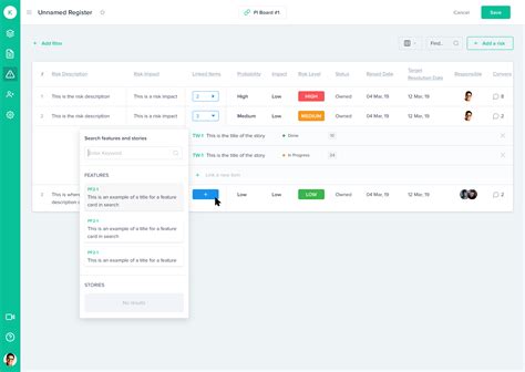 Pi Planning Tool For Scaling Agile Kendis