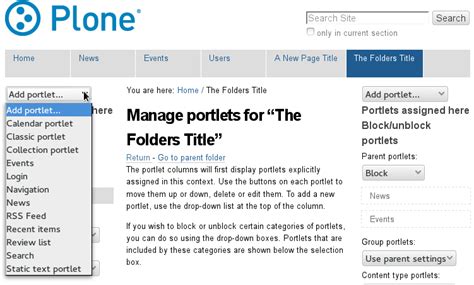 add a new side portlet in plone — thevirtual limited specialist zope