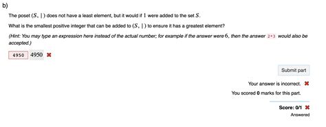 Solved How Do You Do Part B For This Discrete Math Question Chegg