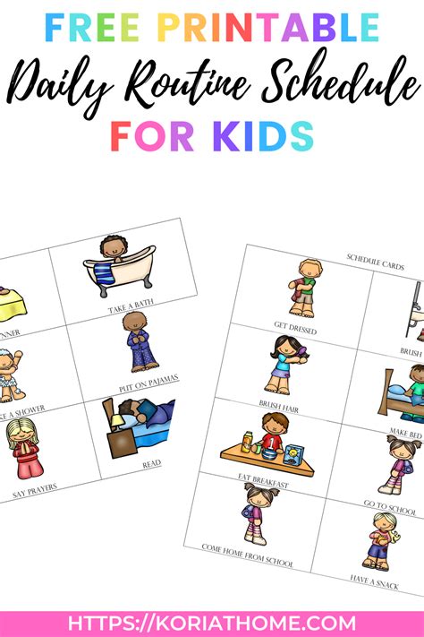 Free Visual Schedule Templates For Autism Artofit