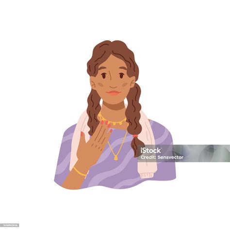 매니큐어를 보여주는 소녀는 완벽한 손톱 플랫 만화로 고립 된 여성을 보여줍니다 유행 네일 디자인을 가진 벡터 여성 손 가까운에 대한 스톡 벡터 아트 및 기타 이미지 Istock