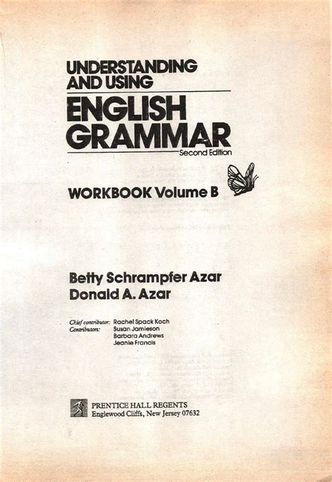 Pdf Understanding And Using English Grammar Workbook 2nd Edition