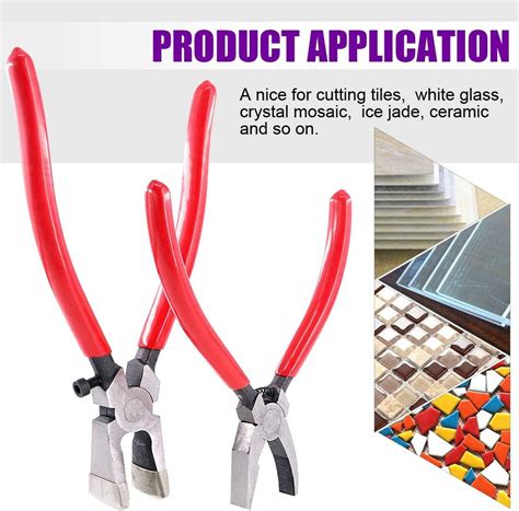 Swpeet 2pcs Heavy Duty Breaker Grozer Pliers And Glass Running Pliers
