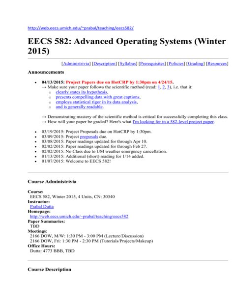 Eecs 582