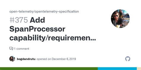Add Spanprocessor Capabilityrequirement Option · Issue 375 · Open