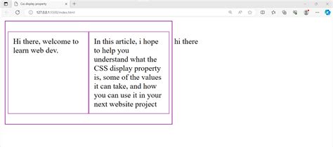 css display property