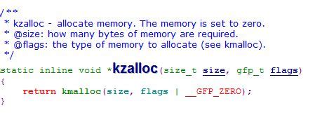 LInux设备驱动分析 kmalloc和kzalloc函数 晴天Jay chen 博客园