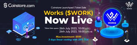 Works Work Token Sale Is Now Live The Token Sale Subscription Will