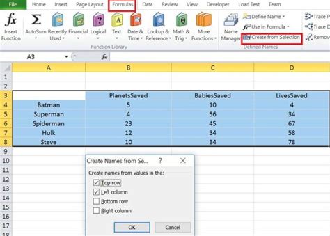 Intersection Operator With Named Ranges Excel Tips And Tricks Excel Tv