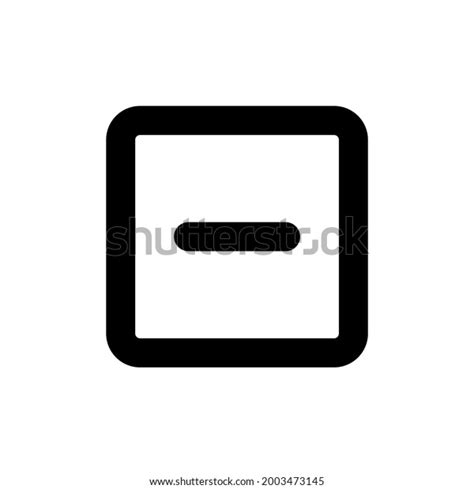 Minimize Icon Logo Vector Illustration Isolated Stock Vector Royalty Free 2003473145