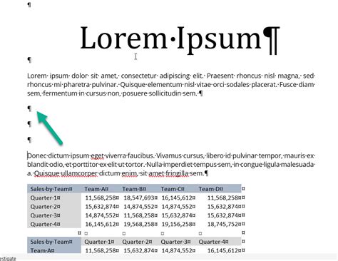 use microsoft word s show hide ¶ button to manage line breaks in word