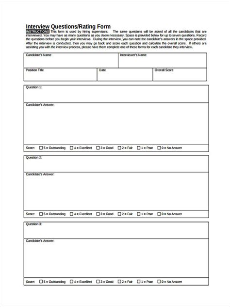 exit interview template word