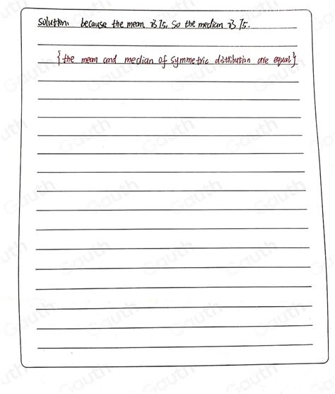 Solved If The Mean Of A Symmetric Distribution Is 75 Which Of These