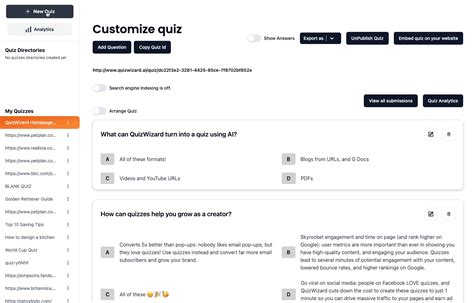 Quizwizard Ai Quiz Generator For Articles Videos And Pdfs