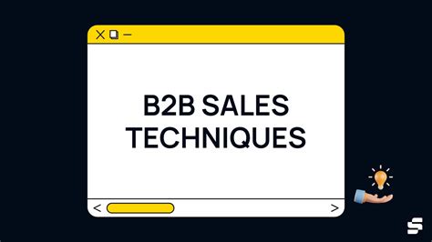 b2b sales techniques