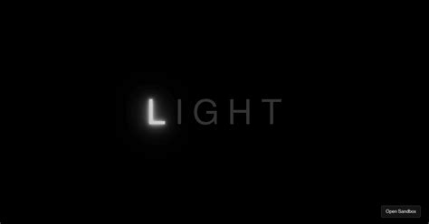 css glowing text animation codesandbox