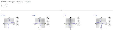 answered match f x with its graph without using… bartleby