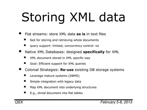 Ppt Querying And Storing Xml Powerpoint Presentation Free Download Id9308866