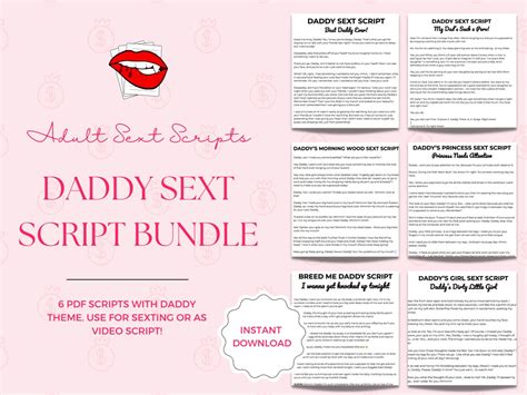 Daddy Script Bundle Sext Scripts Erwachsene Model Onlyfans Sexting