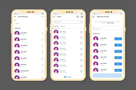 Premium Vector Instagram Profile Interface Template With Mobile Phone