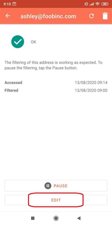 Password Update Change SpamDrain