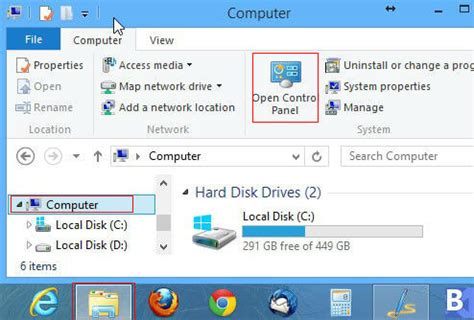 Methods To Access Control Panel In Windows 8