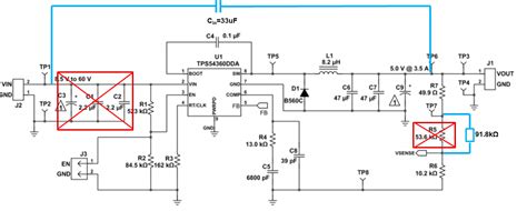 Tps54360 Use Tps54360 In The Buck Boost Converter Power Management Forum Power Management