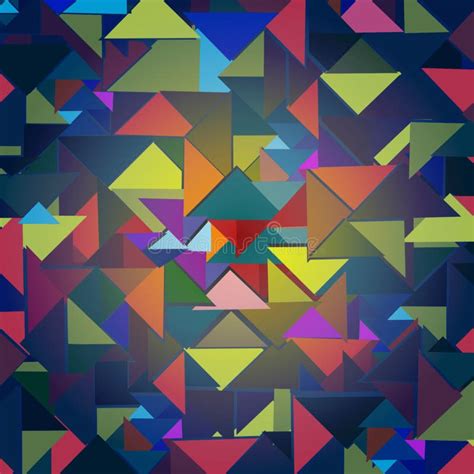 geometric seamless triangular texture stock illustration illustration