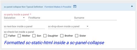 Sc Panel Collapse Formbird