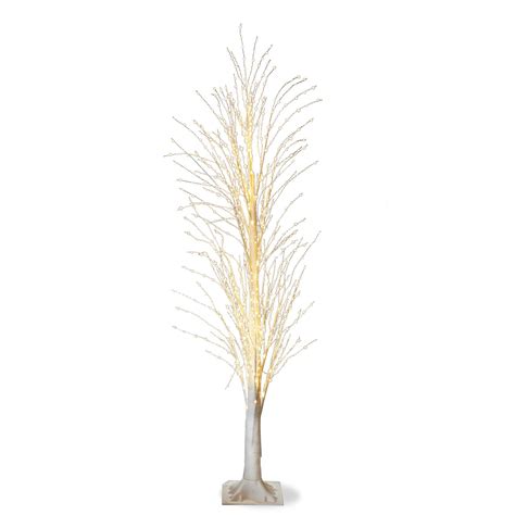 Twinkle Led Pine Tree 5ft White Tag