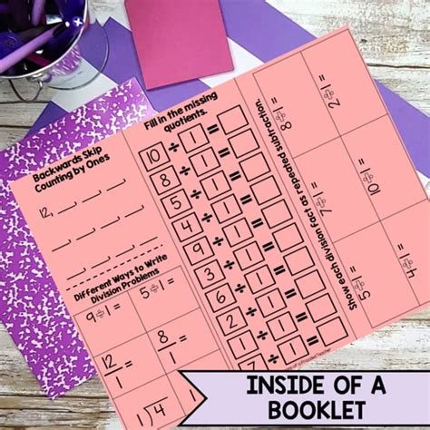 Division Facts Fluency Worksheets For 112 Math Center Activities