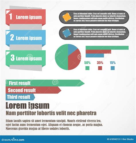 Set Of Infographic Elements Stock Vector Illustration Of Infochart