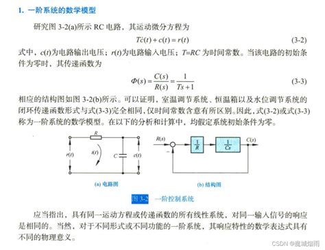 自动控制原理基础学习 自控积分环节 Csdn博客