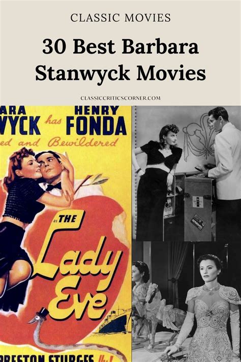 Best Barbara Stanwyck Movies Barbara Stanwyck Classic Movies